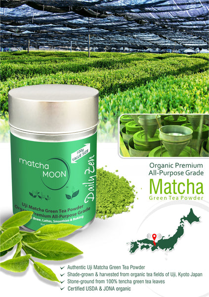 Daily Zen Organic All-purpose Japanese Matcha Powder – Matcha Moon